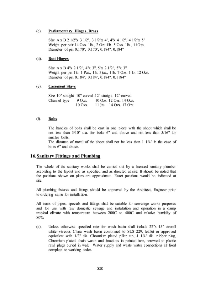 General notes to BSR BUILDING SCHEDULE OF RATES | DOCX