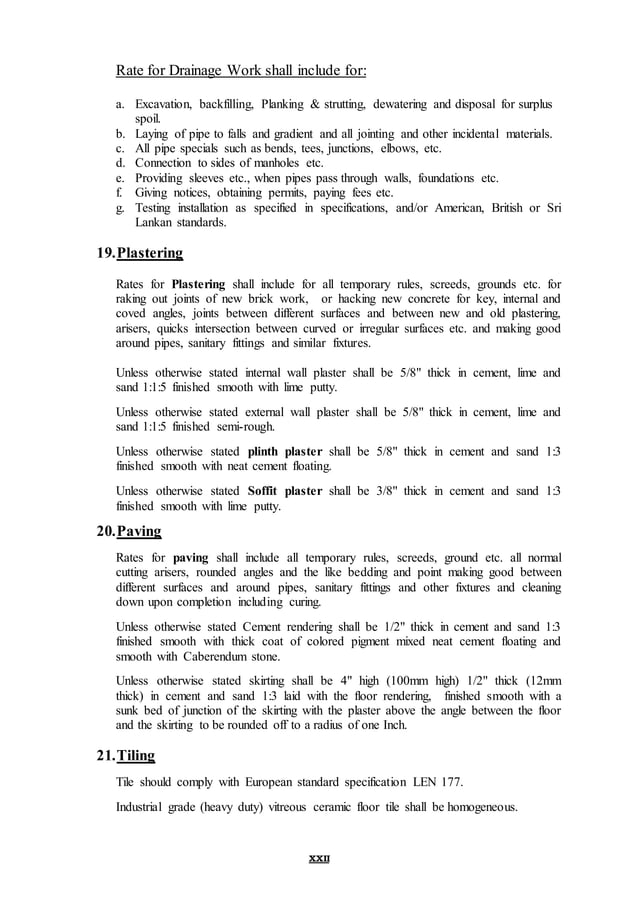 General notes to BSR BUILDING SCHEDULE OF RATES | DOCX