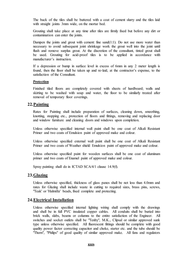 General notes to BSR BUILDING SCHEDULE OF RATES | DOCX