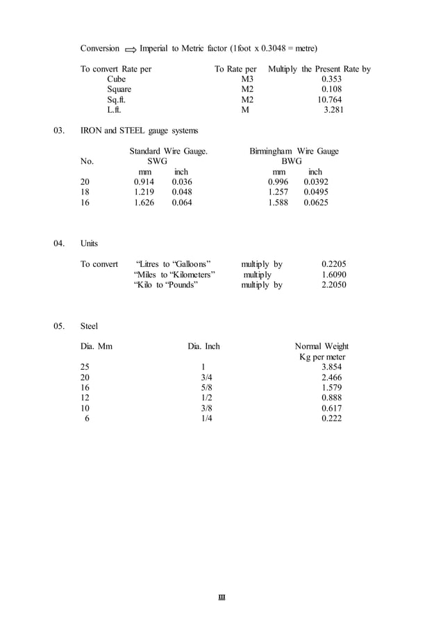 General notes to BSR BUILDING SCHEDULE OF RATES | DOCX