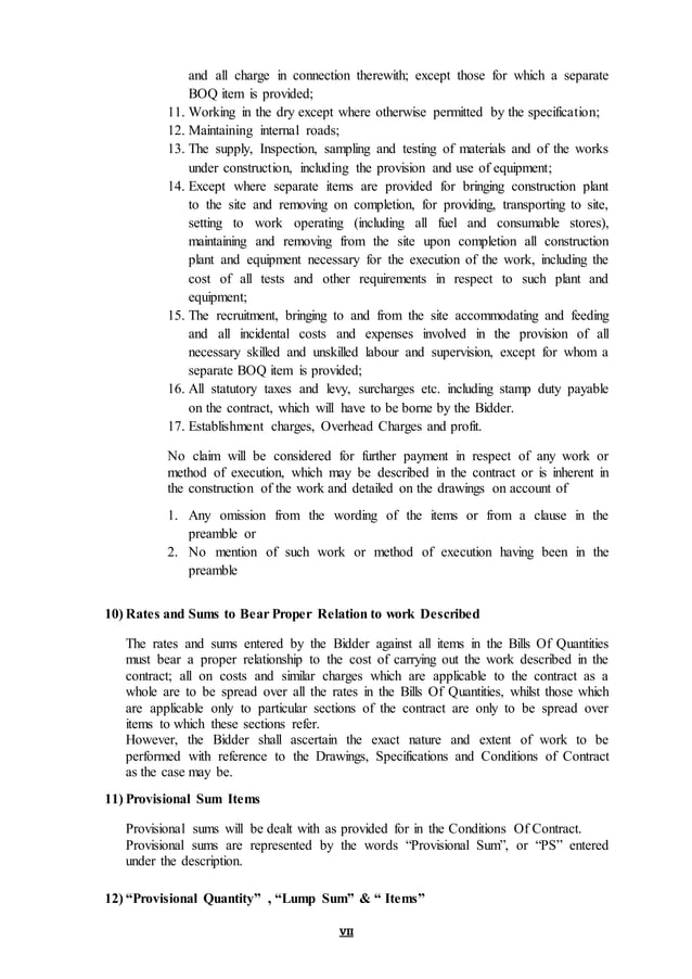 General notes to BSR BUILDING SCHEDULE OF RATES | DOCX