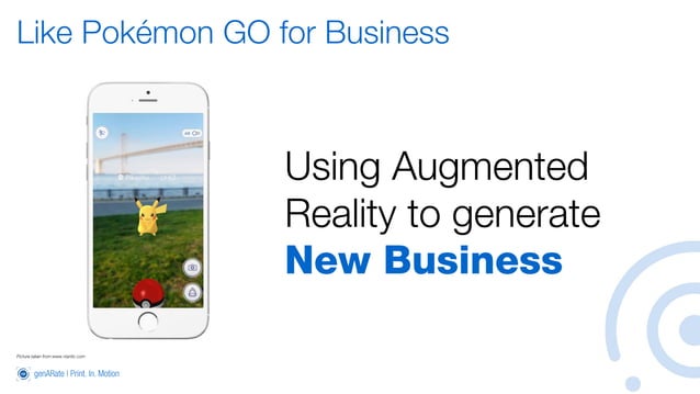 genARate - Augmented Reality platform for Print | PPT