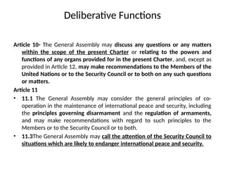General Assembly in Public International Law | PPT
