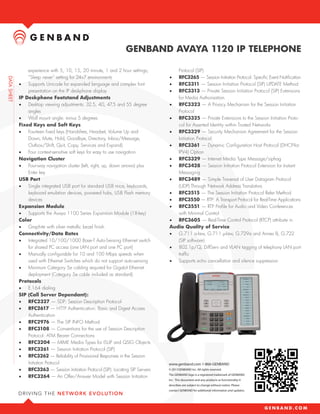 Genband Avaya 1120 datasheet | PDF | Computer Peripherals | Computing