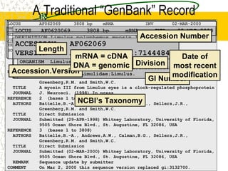 Finding sequence records with NCBI's Entrez Nucleotides | PPTX