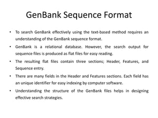 Gen bank databases | PPTX