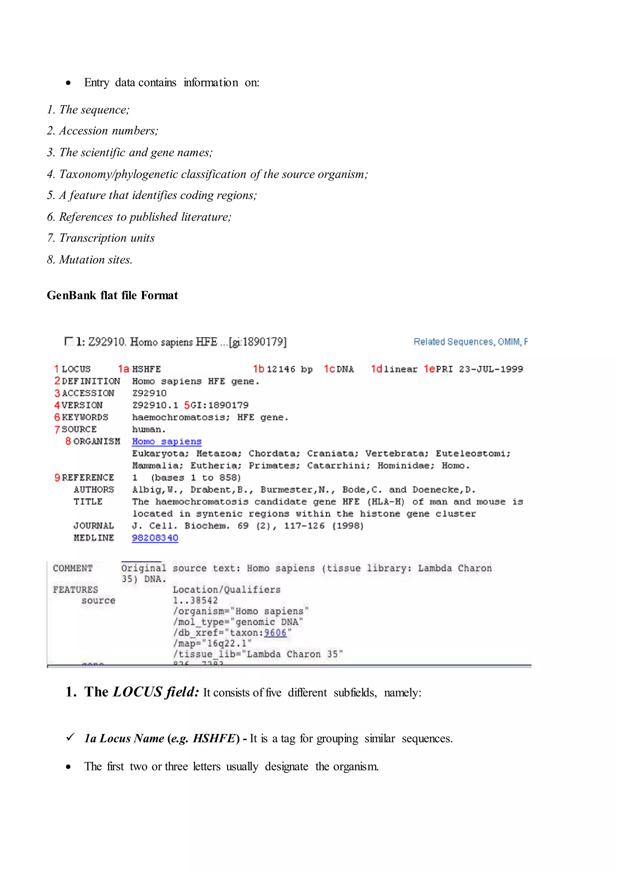 Gen bank (genetic sequence databank) | DOCX