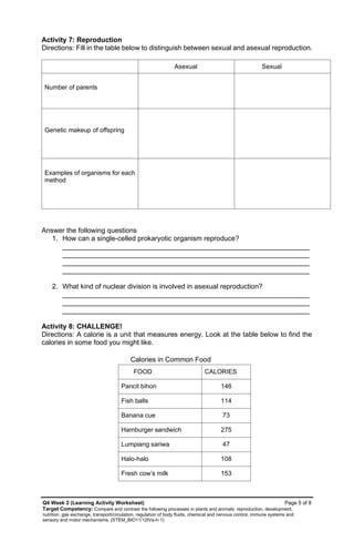 General Biology-2-LearActWks-Q4-Week 1-2 | PDF