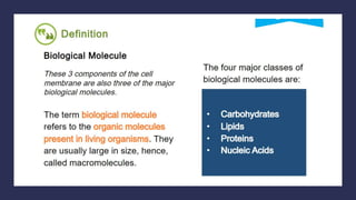 Genbio 1 Categorizing the Biological Molecules According to Their ...