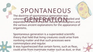 Gen Bio 1; Francesco Redi and Spontaneous Generation - Group 3 ...