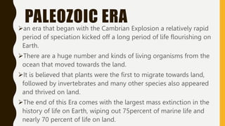 History of Life on Earth (General Biology 2, 1st Semester, Quarter 1 ...