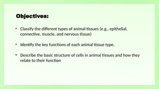 General Biology 1 Animal Tissue for Senior High STEM.pptx