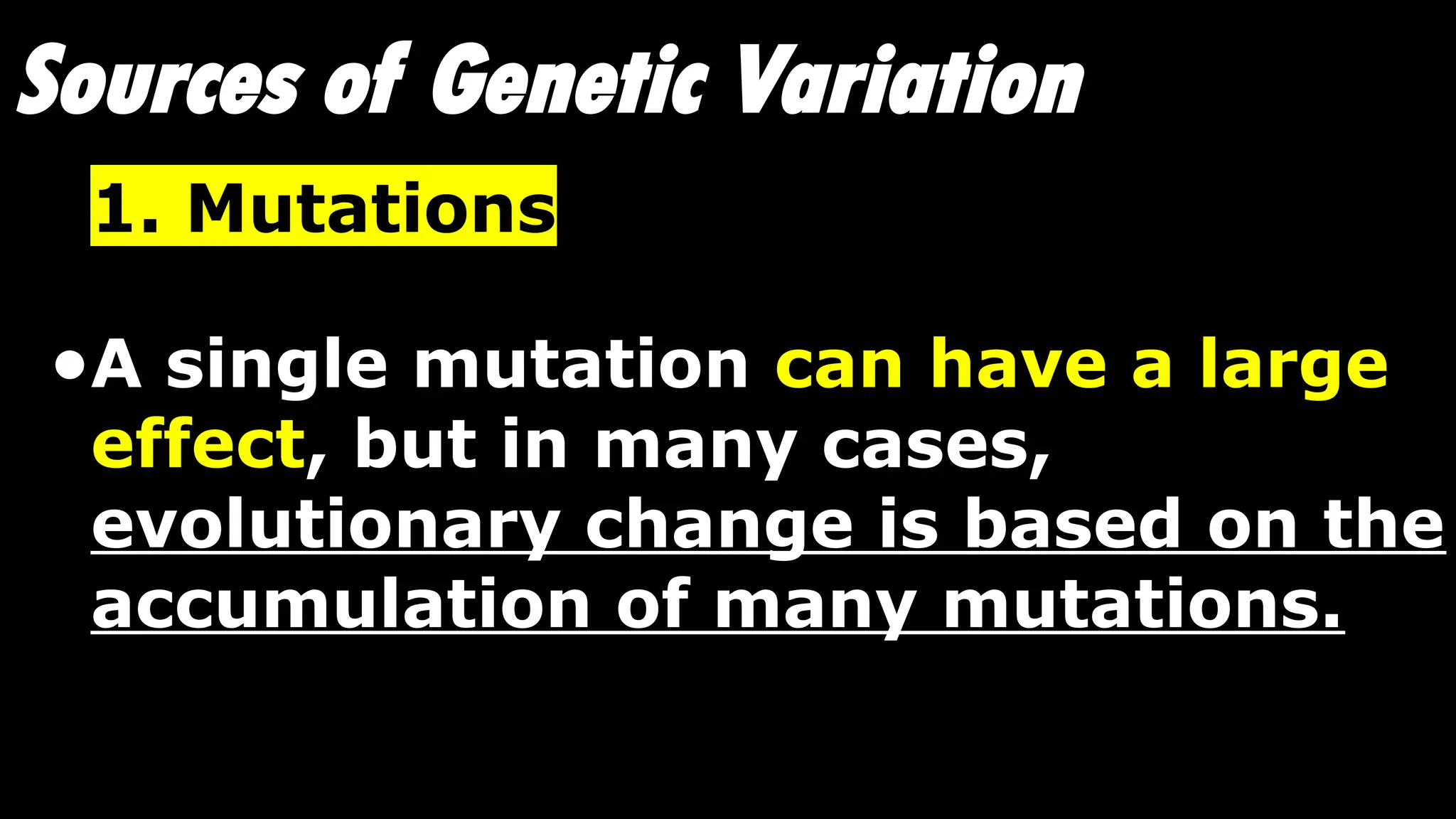 General Biology: Mechanisms of Evolutionary Change | PPTX