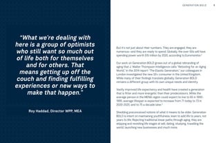 JWT: Generation BOLD – Executive summary | PPT