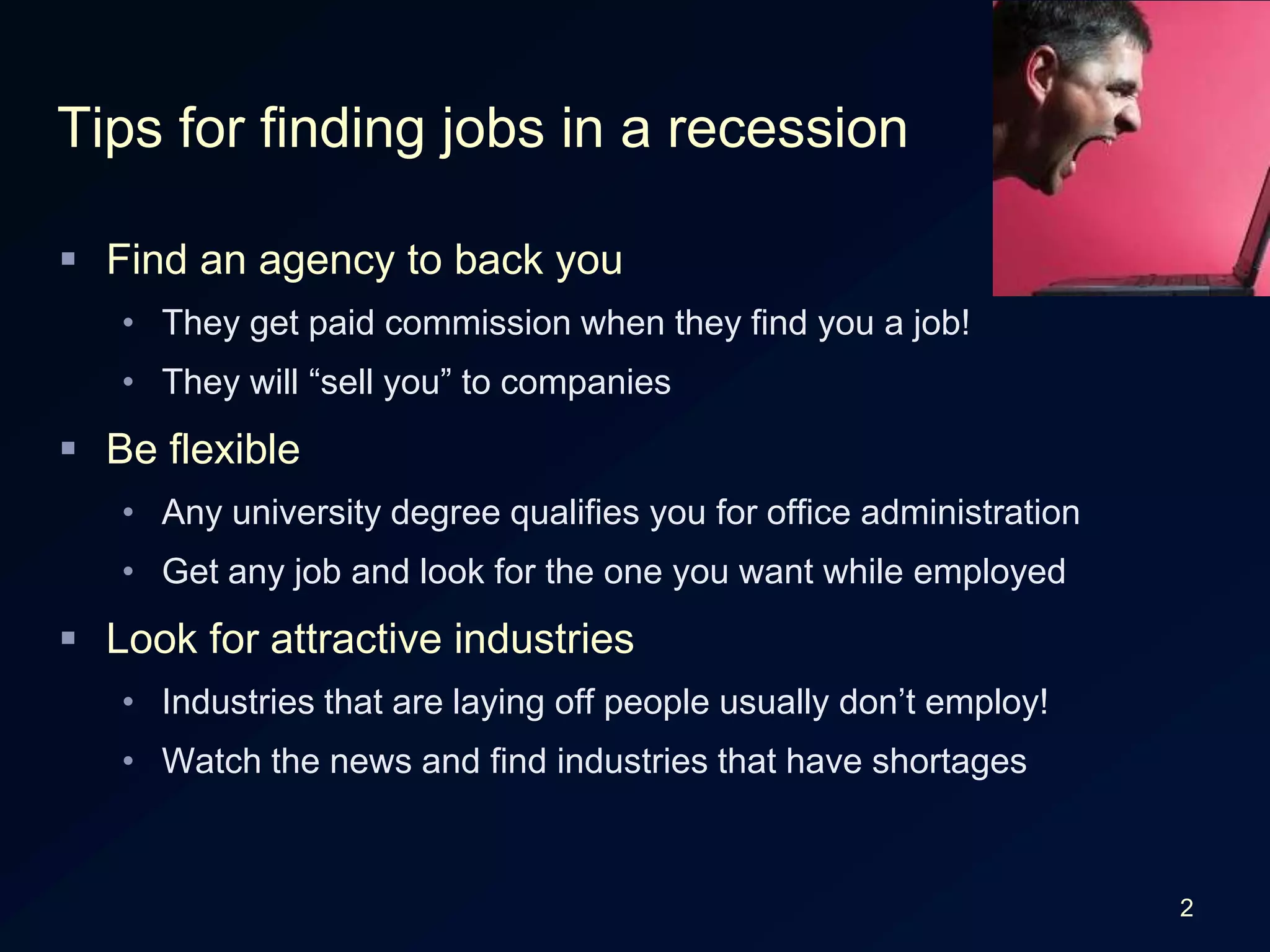 Unit 3e Final tips | PPTX | Career Advice | Careers