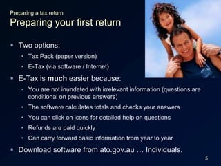 Unit 8d Tax returns | PPTX