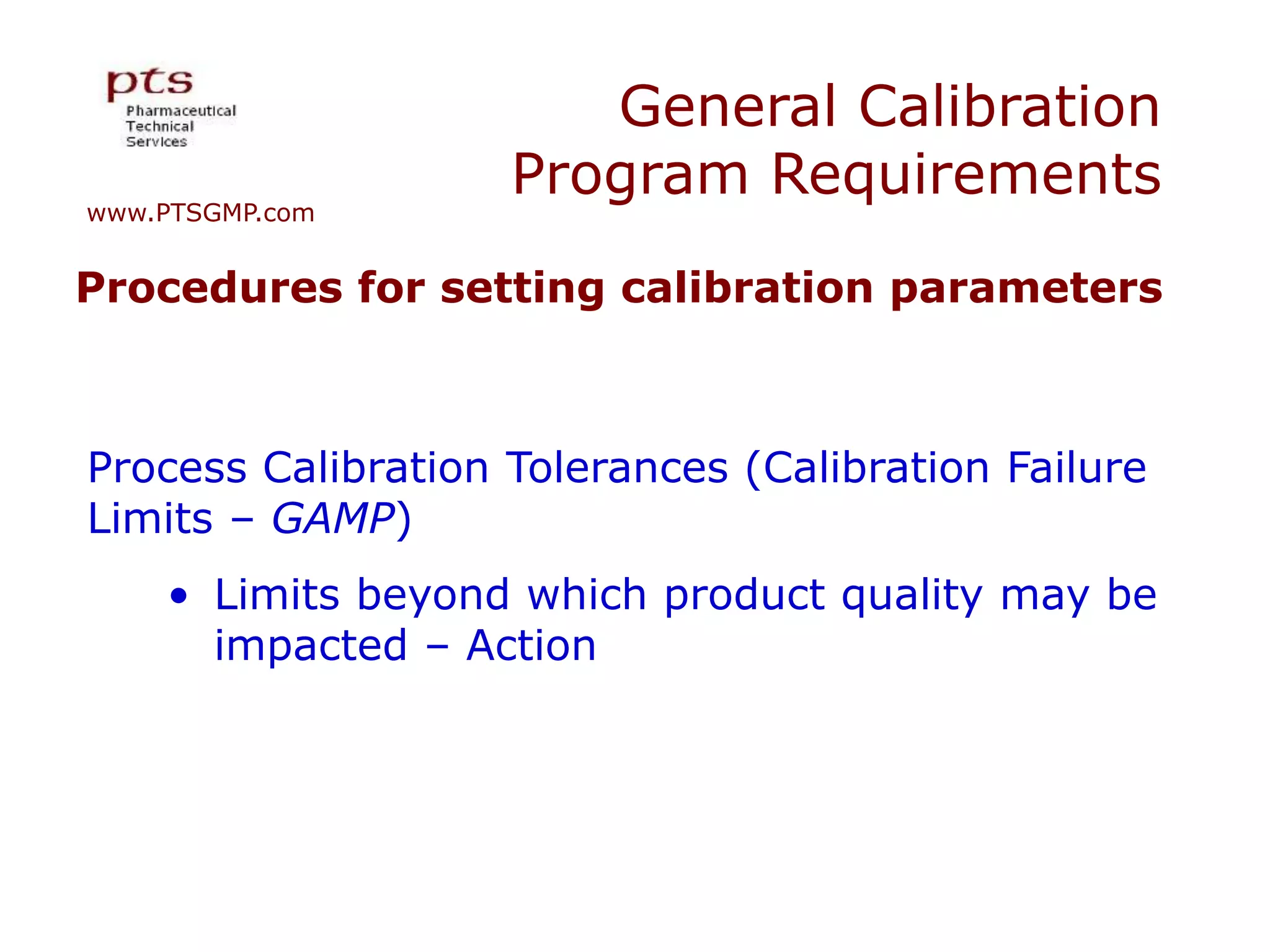 Pharmaceutical Calibration - Short | PPT