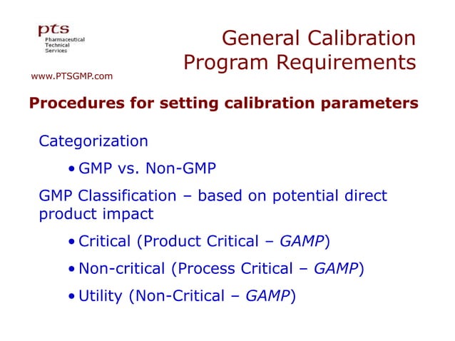 Pharmaceutical Calibration - Short | PPT