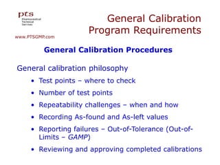 Pharmaceutical Calibration - Short | PPT