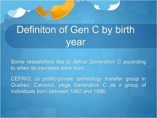 Generation C | PPT