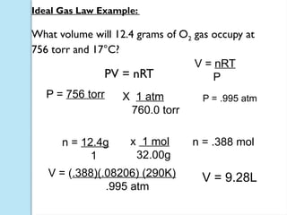 General Chemistry_Ideal Gas Law using PV=nRT.pptx