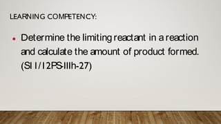 GenChem1_Limiting Reactant.pdf | Chemistry | Science