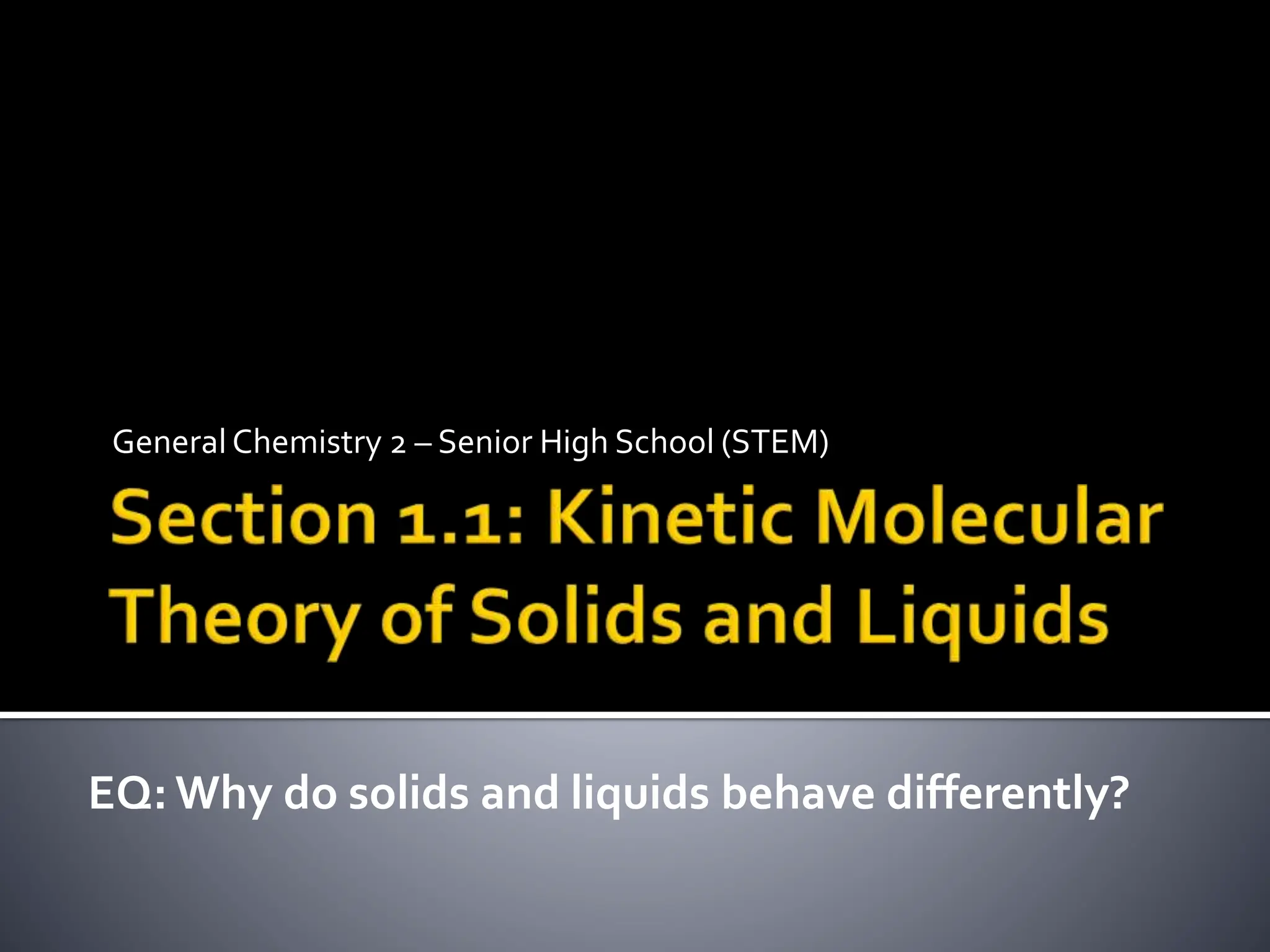 General Chemistry II] Intermolecular Forces | PPTX
