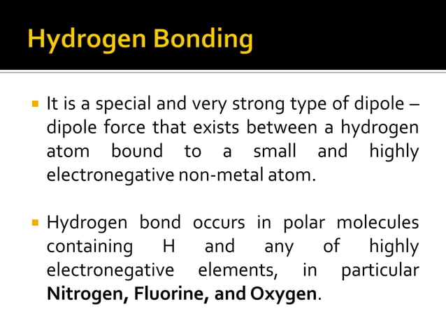 General Chemistry II] Intermolecular Forces | PPT