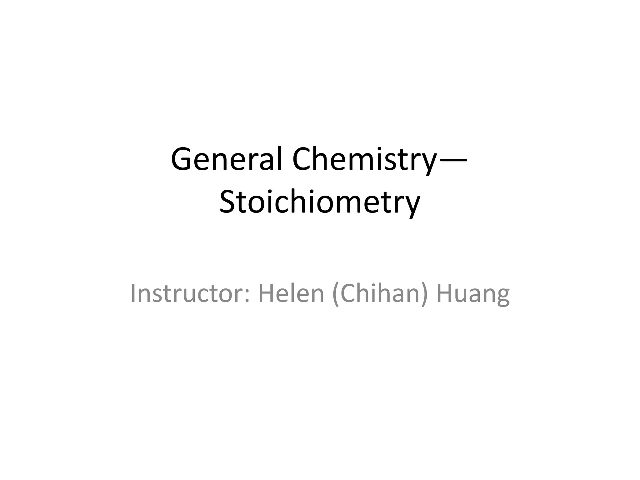 Stoichiometry in Chemistry | PPTX | Chemistry | Science