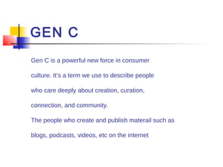 Gen c mba 1 a | PPT