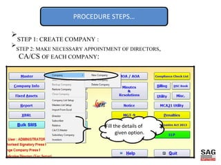 MCA e-Filing Software | PDF