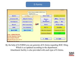 MCA e-Filing Software | PDF