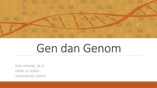 Gen dan Genom sebagai Dasar Bioteknologi | PPTX