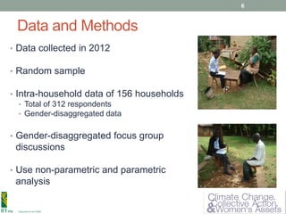 Gender assets and adaptation to climate change in Kenya the role of ...