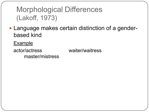 Genderlect | PPT