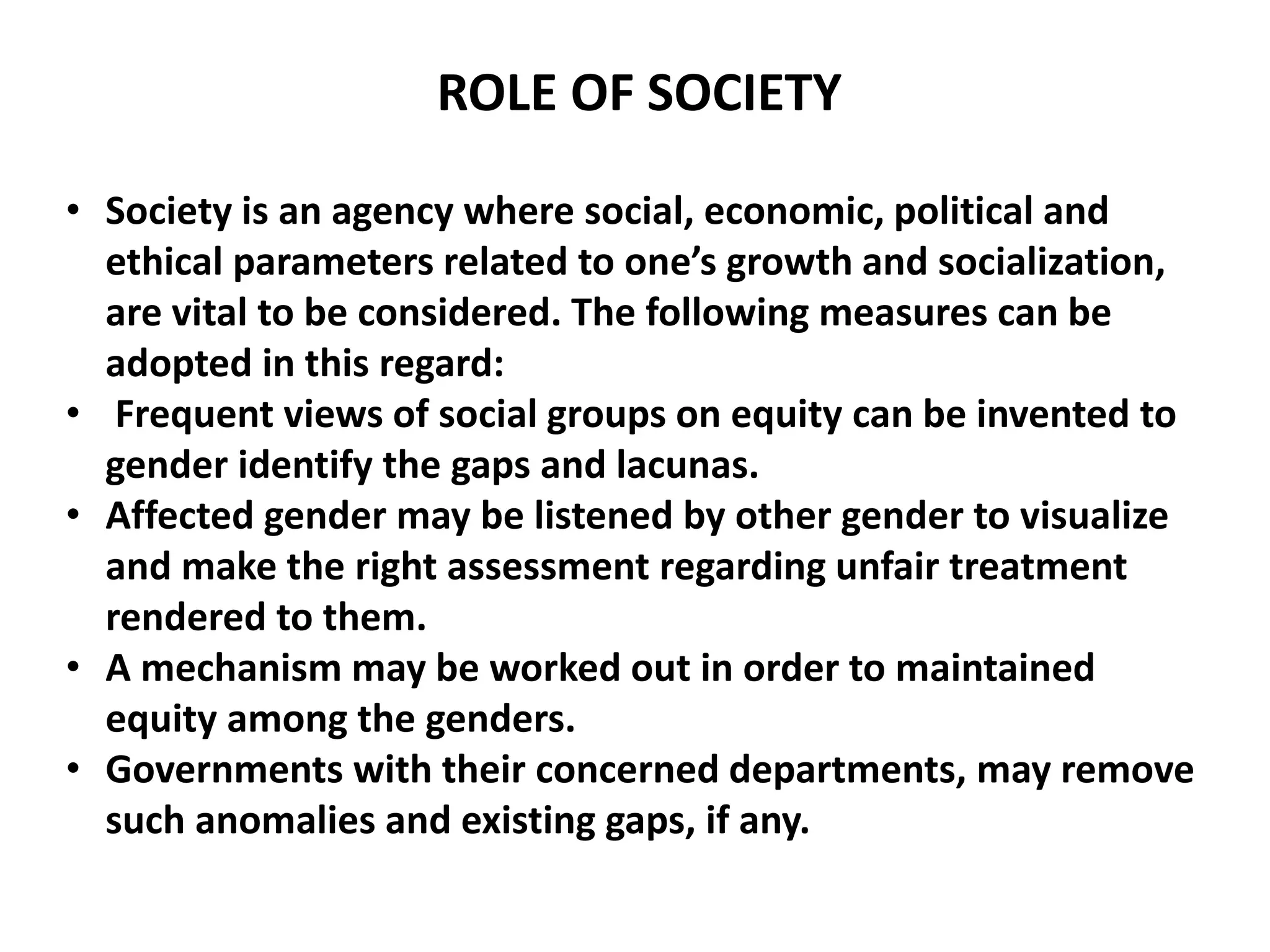 Gender : Equity vs Equality | PPTX