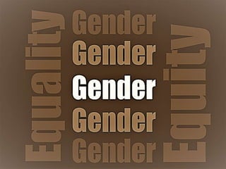 Gender : Equity vs Equality | PPTX