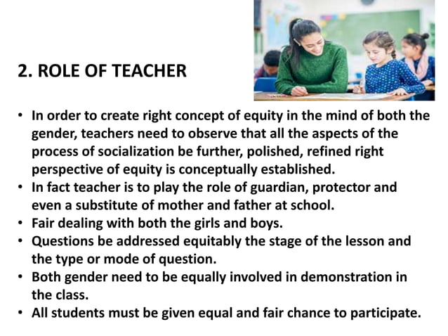 Gender : Equity vs Equality | PPTX
