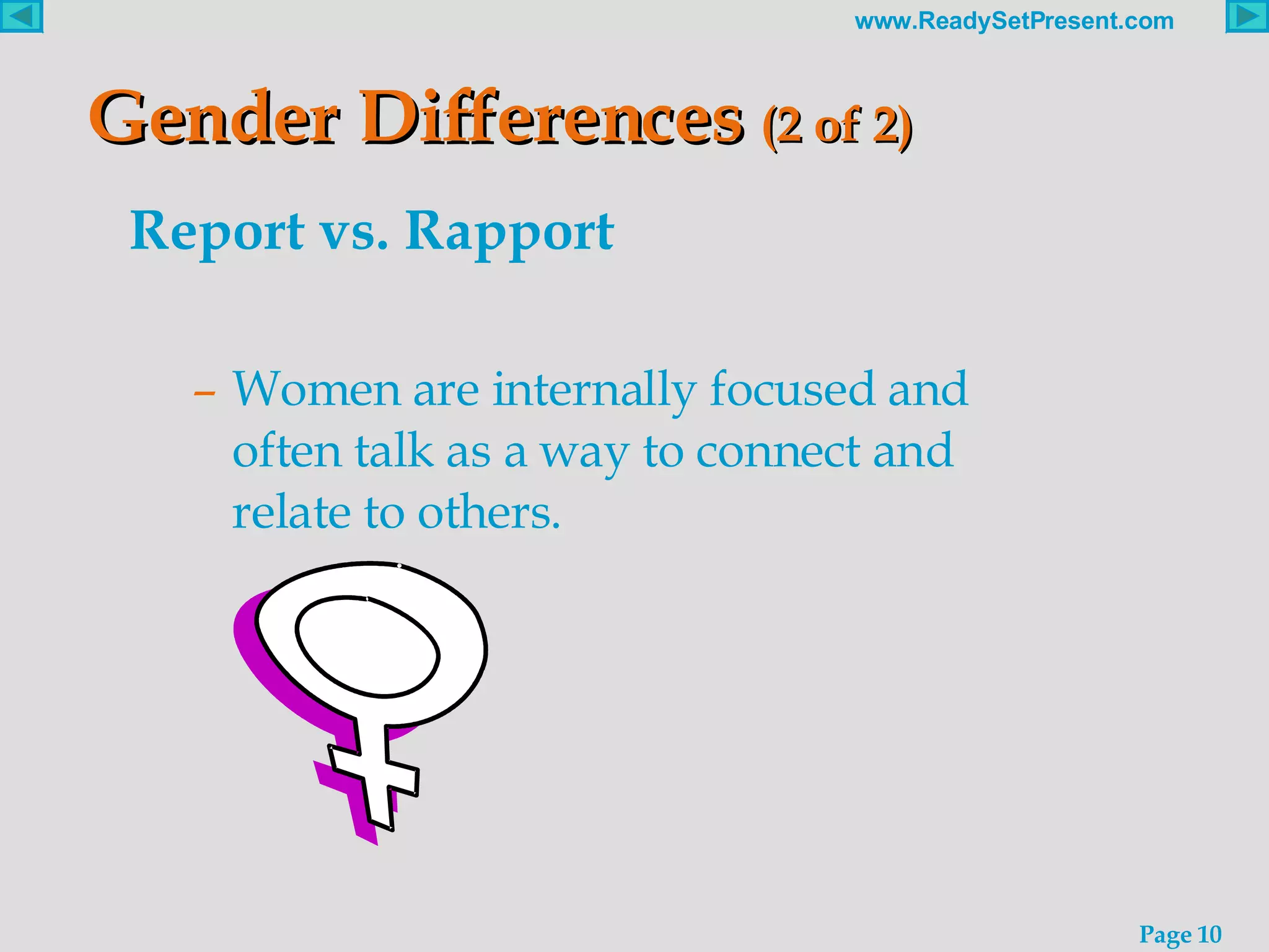 GENDER DIFFERENCES POWERPOINT | PPT