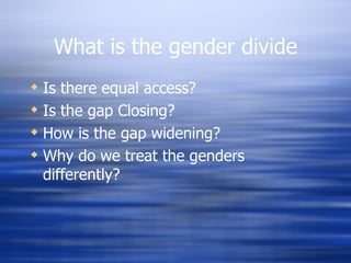 Gender Digital Divide | PPT
