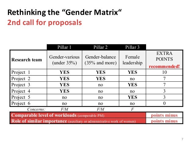 GEECCO PROJECT_Gender matrix ZETA programme.