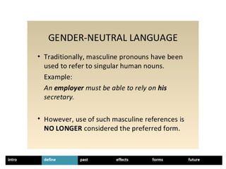 Gender-neutral Language | PPT