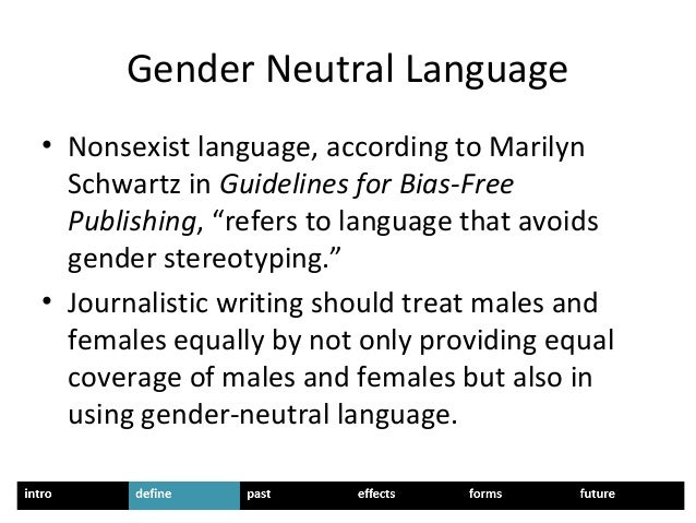 Gender-neutral Language