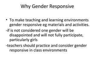 Gender Responsive Pedagogy ( G R P) | PPT