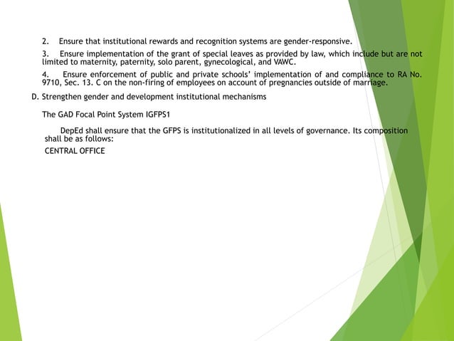 GENDER-RESPONSIVE BASIC EDUCATION POLICY.ppt | Parenting | Family and ...