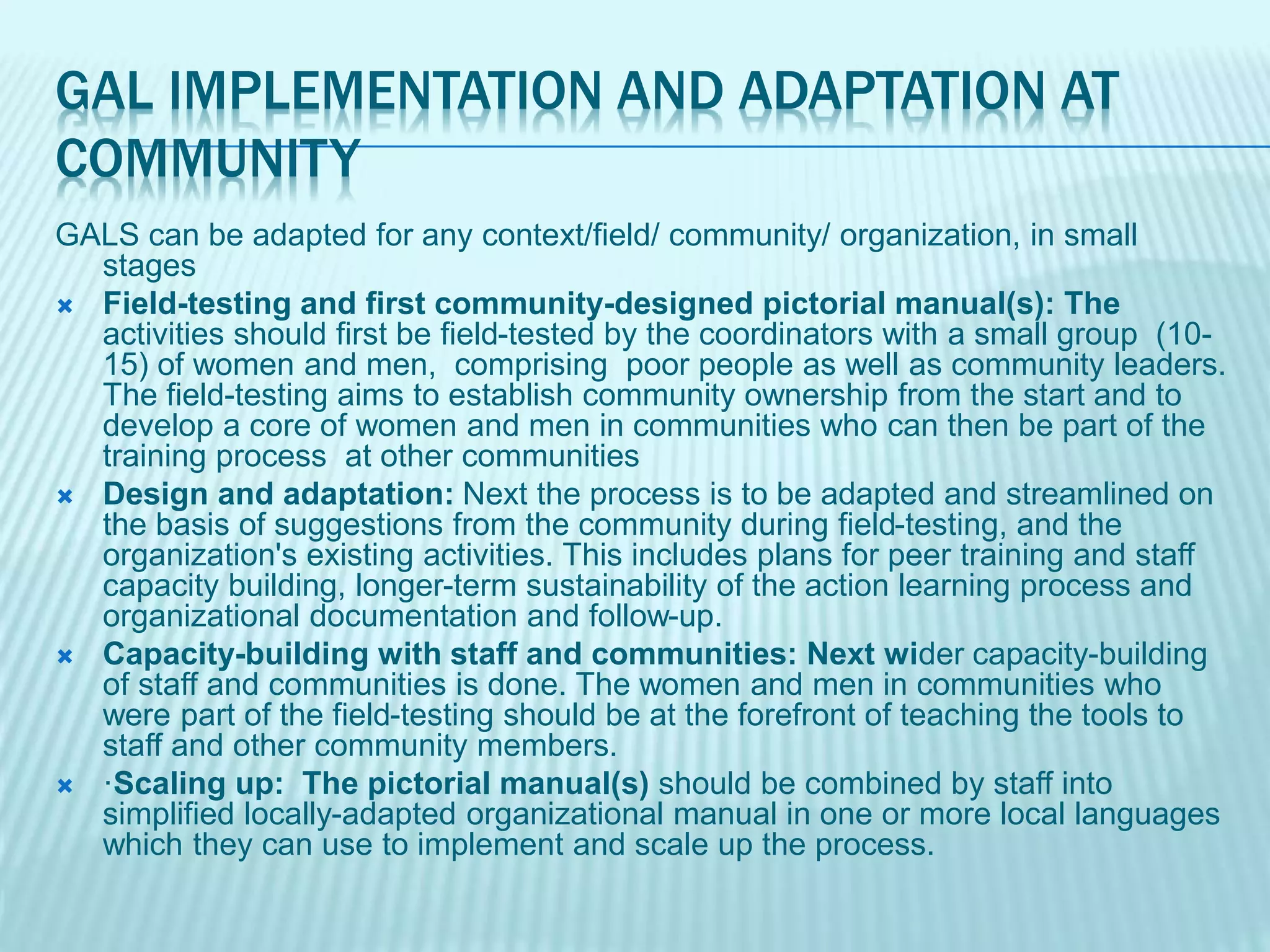 Gender Action Learning System | PPTX