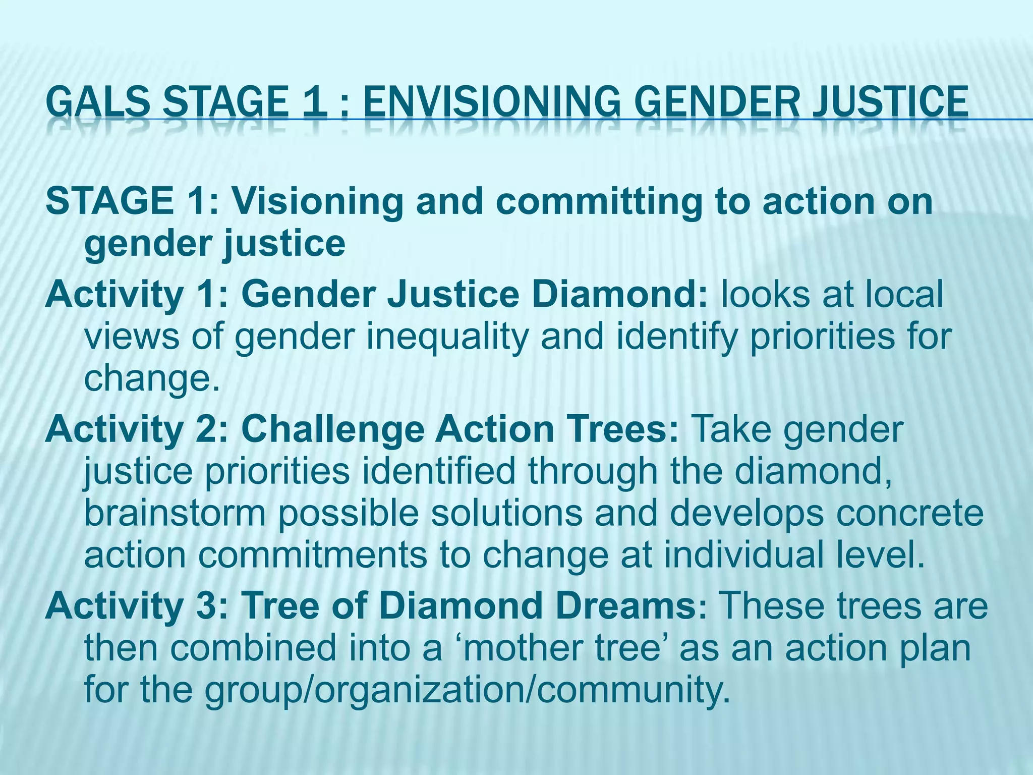 Gender Action Learning System | PPTX