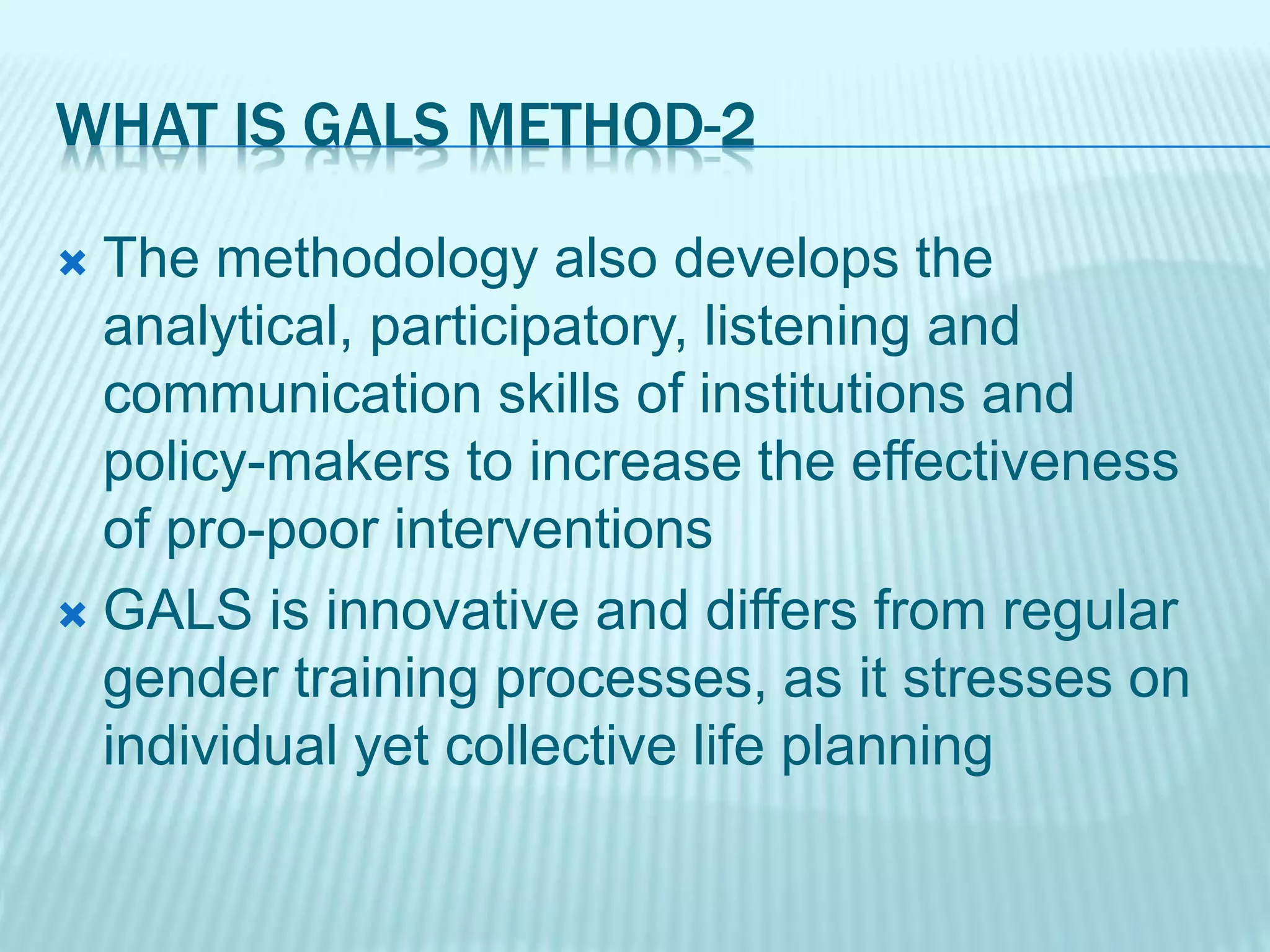 Gender Action Learning System | PPTX