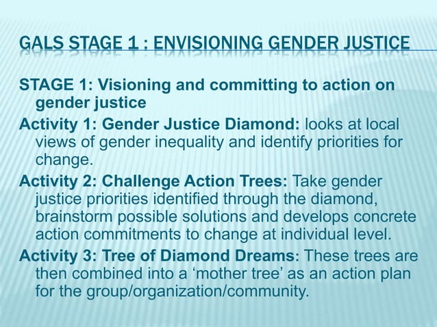 Gender Action Learning System | PPTX | Family and Relationships