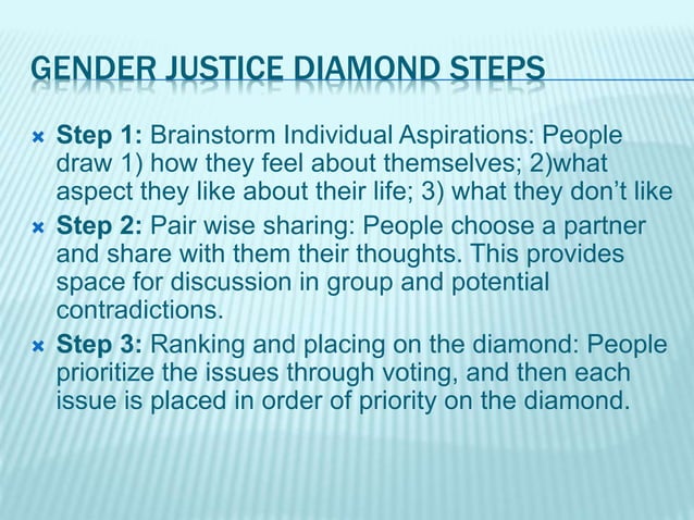 Gender Action Learning System | PPTX | Family and Relationships